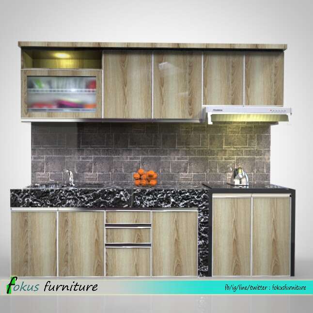 Contoh gambar desain kitchen set