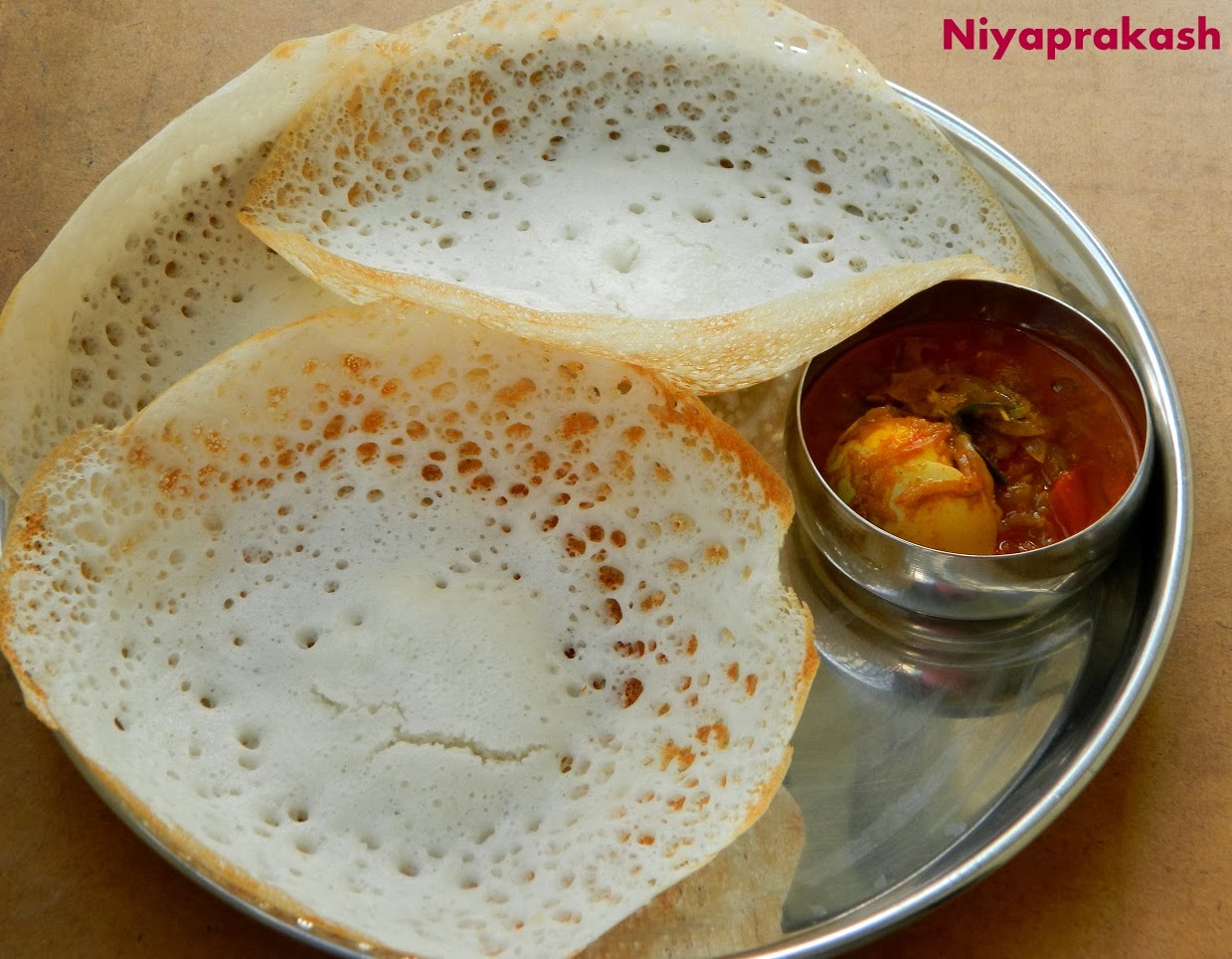 Niya's World: Appam with Kerala Egg Curry