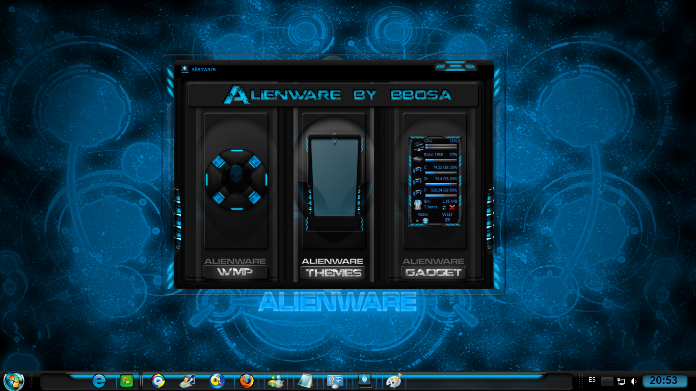 Alienware insipired para windows 7 y AlienGUIse para XP