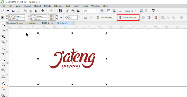 Cara Trace BITMAP Corel Draw - Biologizone