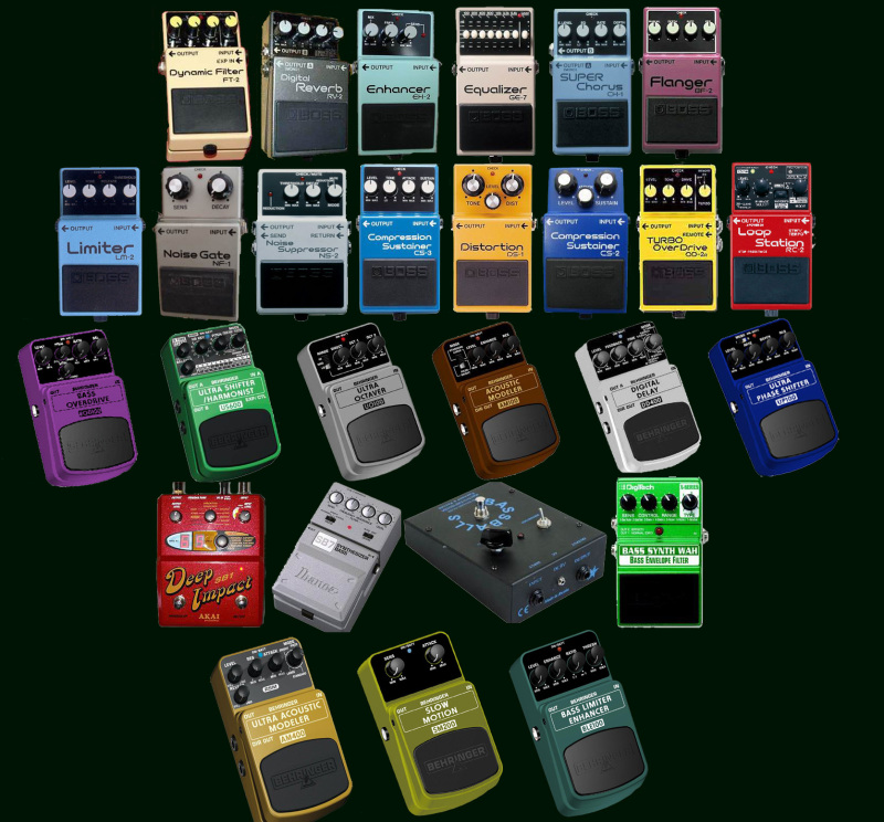 AJ.Alves: Pedais, Efeitos e Acessórios