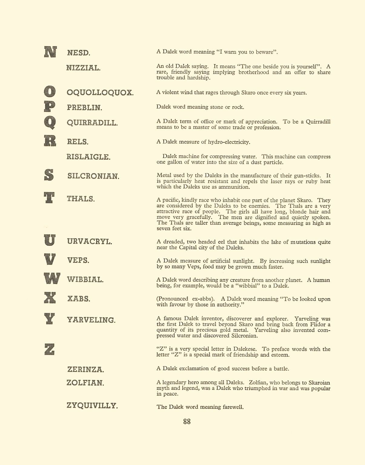 Shadgrimgrvy: Dictonary of the Daleks