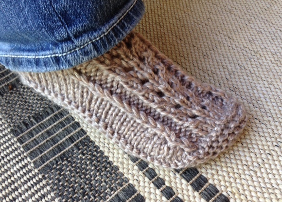 Kriskrafter: Better Dorm Boots - Lace Edition - Free Knitting Pattern!