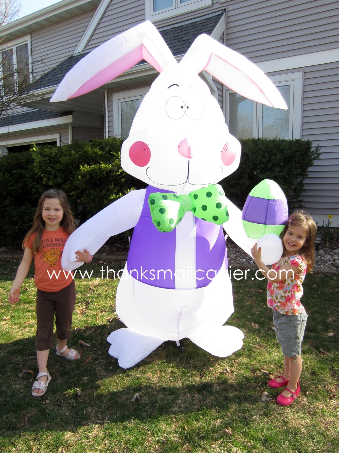 Thanks, Mail Carrier | Gemmy Airblown Inflatable Easter Bunny {Review ...