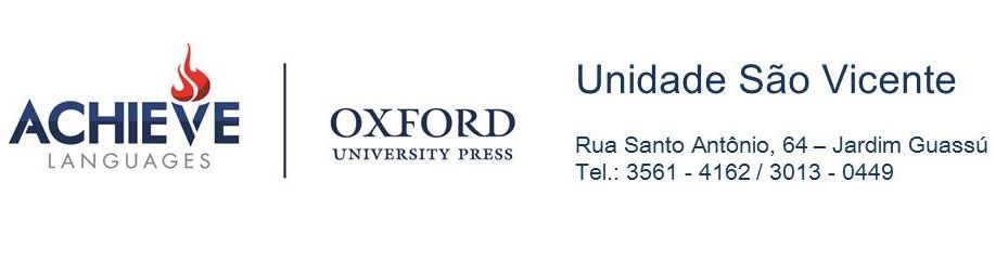 A Pri te conta as novidades!!!: CURSO DE INGLÊS ACHIEVE LANGUAGES