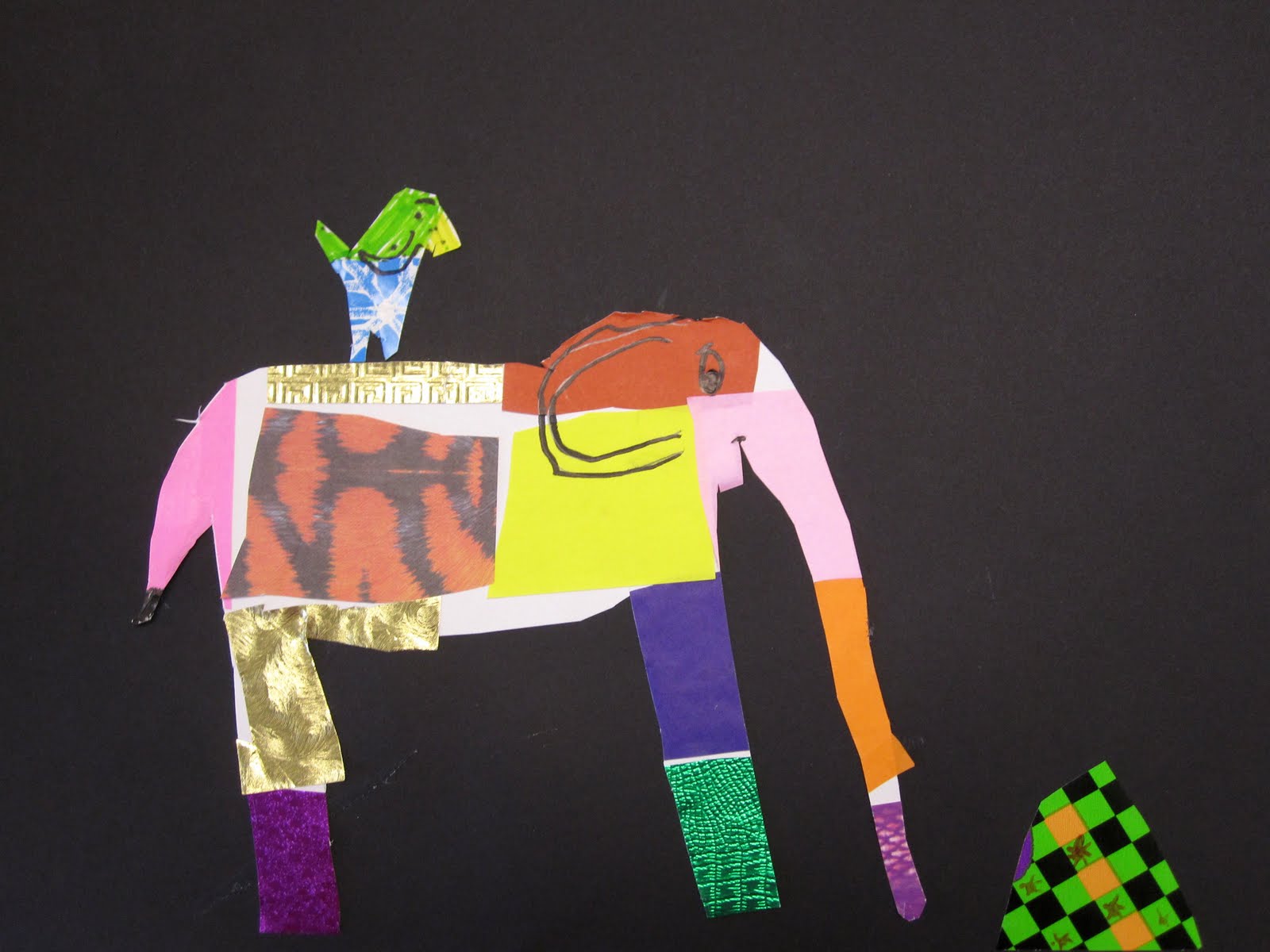 Art is Basic-- Art Teacher Blog: Patchwork Animals-- Kindergarten