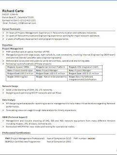 VAS Engineer Tier-2 Sample Resume Format in Word Free Download