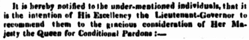 Frank the Poet – Francis MacNamara - 1811-1861: Conditional Pardon