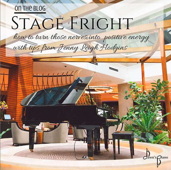 Stage Fright - tips from Jenny Leigh Hodgins
