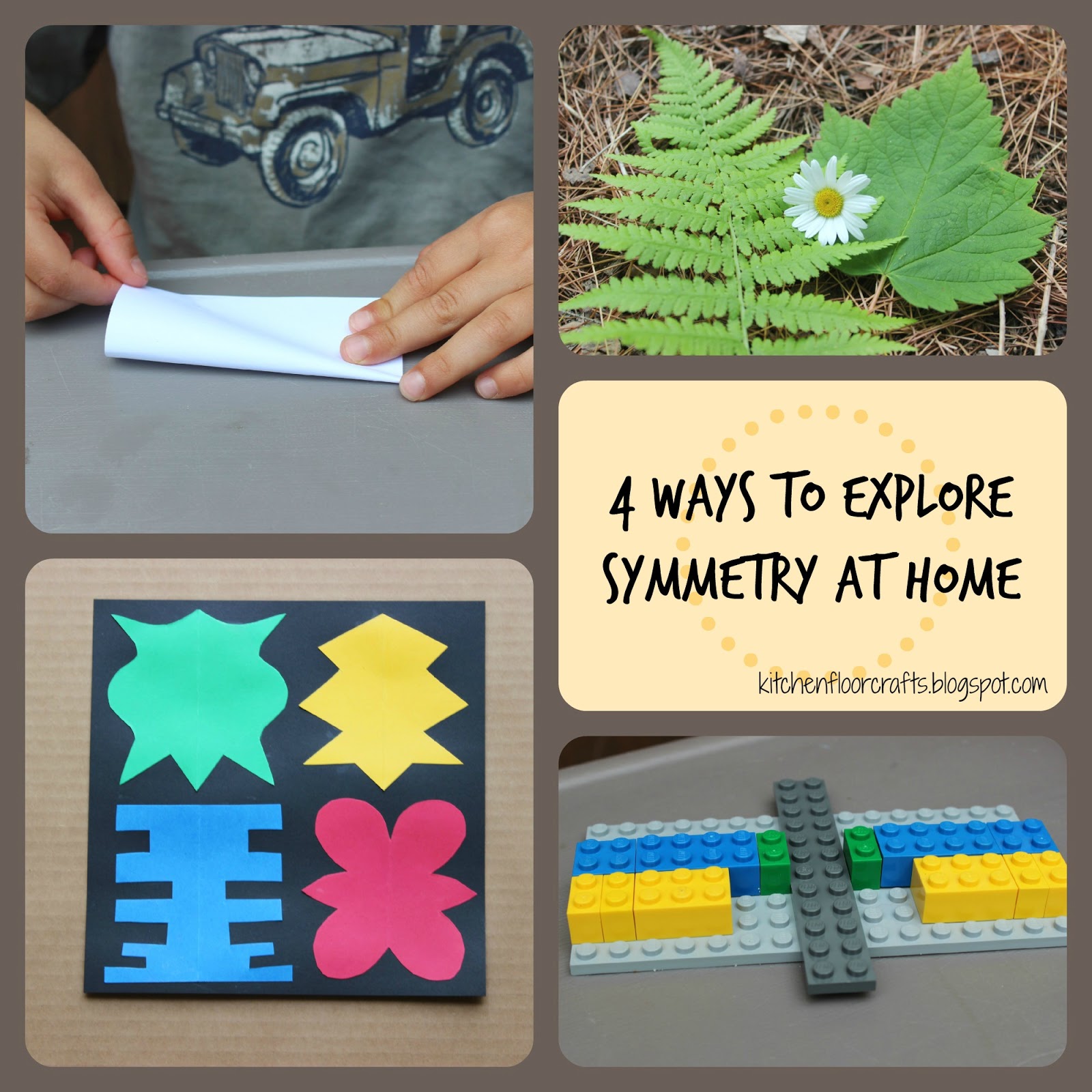 Kitchen Floor Crafts: 4 Ways to Explore Symmetry at Home