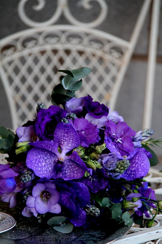 Deep Purple Tea Party Wedding Ideas