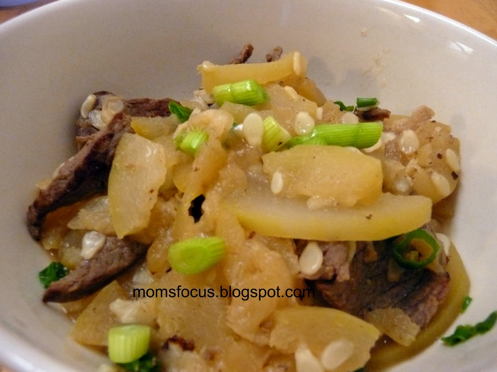 Furry Melon (Mao Gua-节瓜) Beef ~ A Mom's Focus