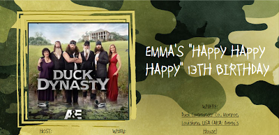 Creativi-Teen: Duck Dynasty Birthday Party!