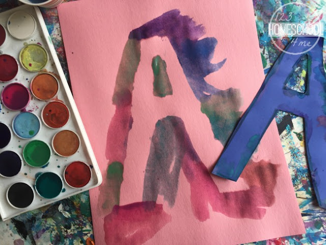 Painted Alphabet Art for Kids