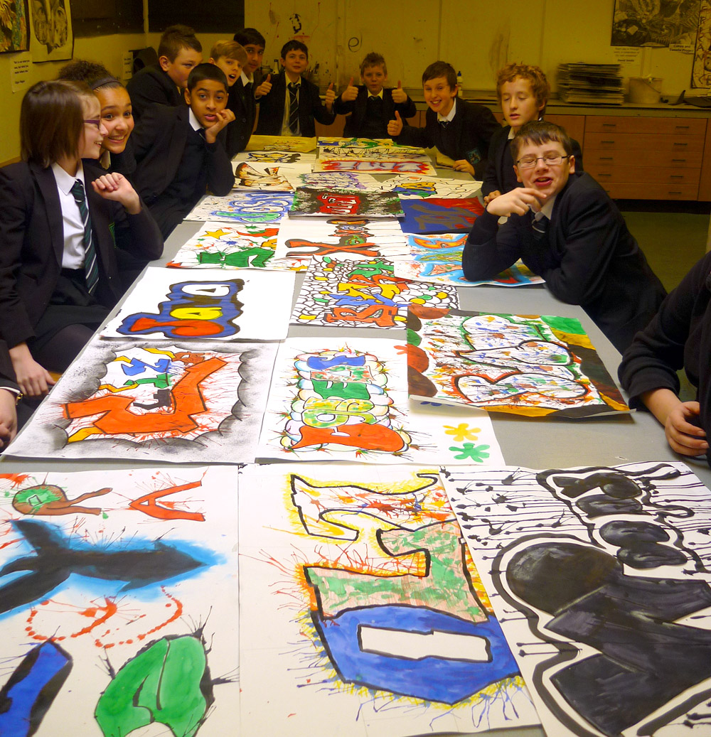 Chellaston Art Department: Year 8 Graffiti Project