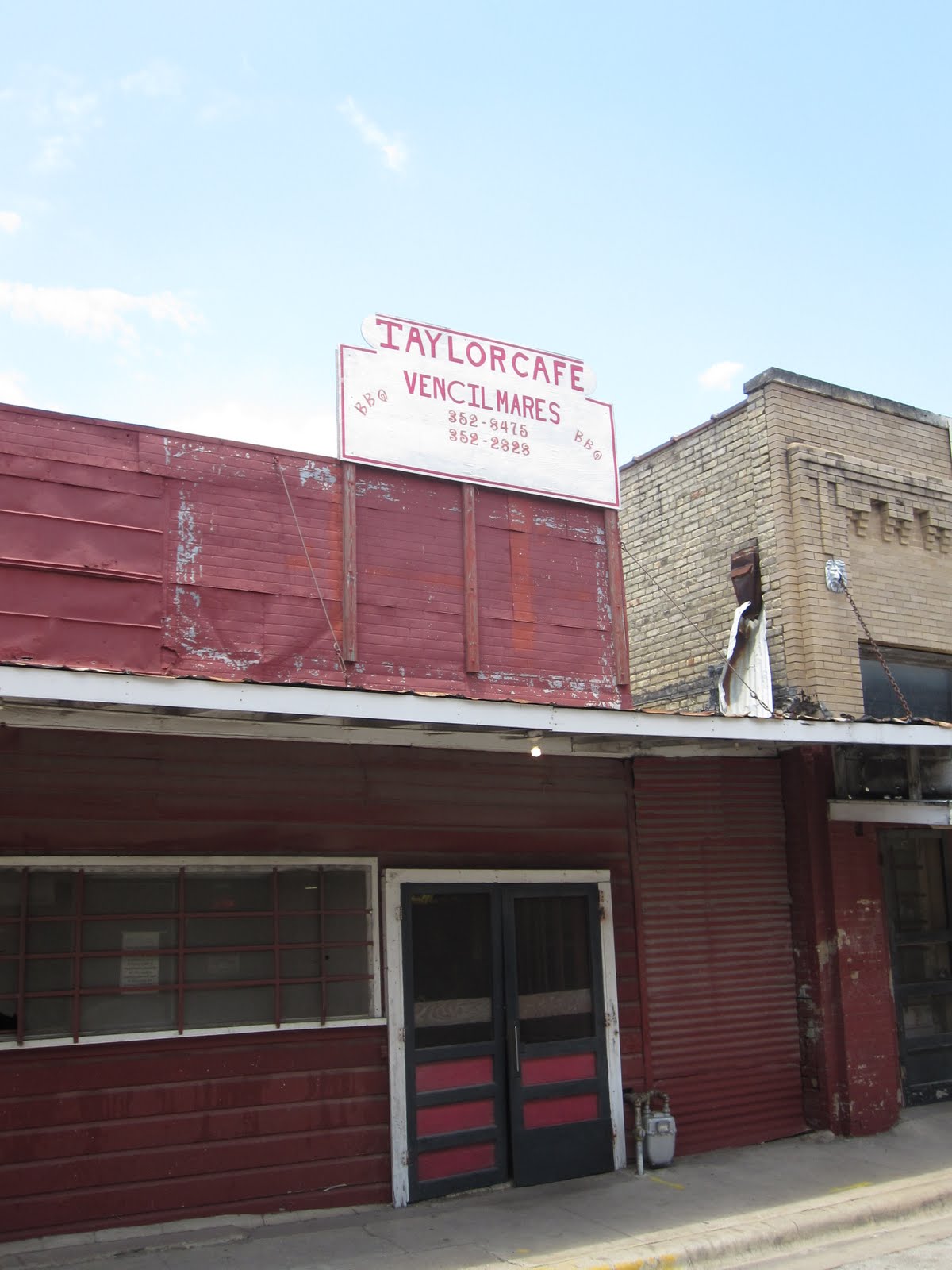 Man Up: Tales of Texas BBQ™: Outside Taylor Cafe (Taylor, TX)