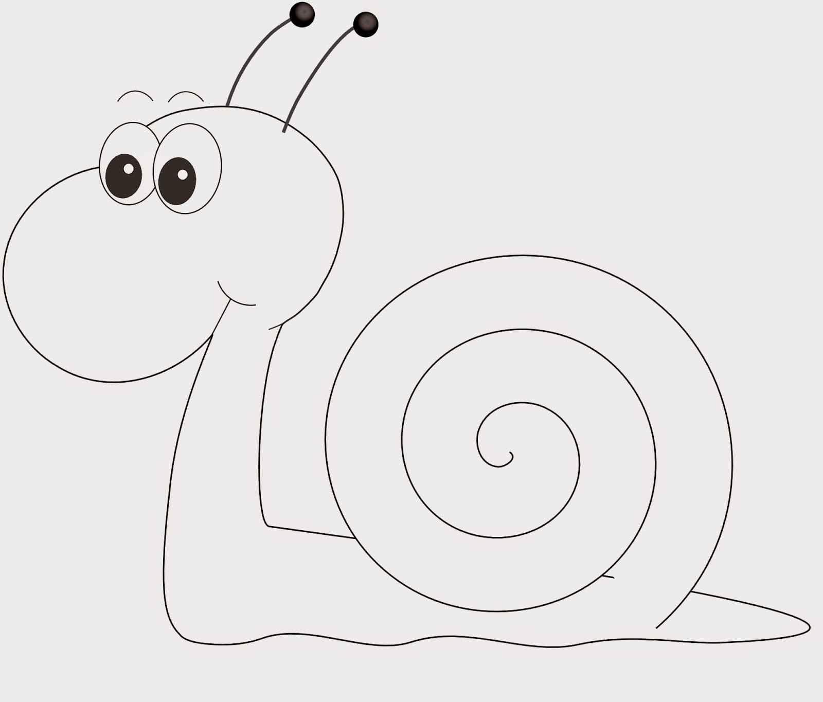 Desenho De Caracol Para Imprimir - ZULEDU