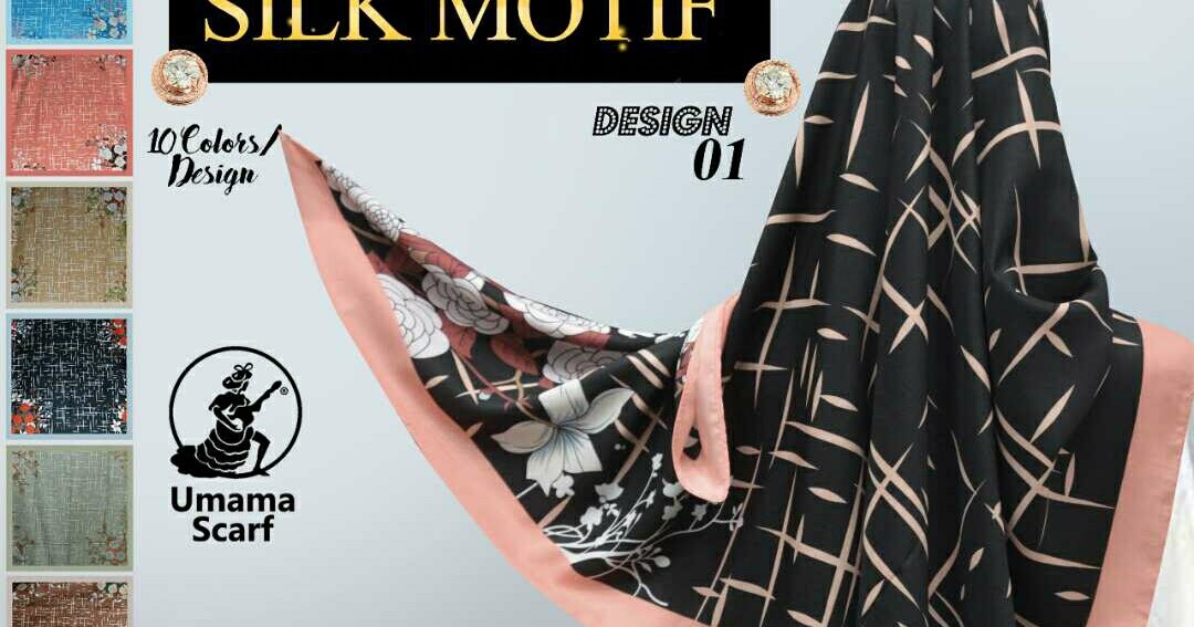 Jilbab Silk Motif By Umama Scarf All Design Harga Murah Grosiran
