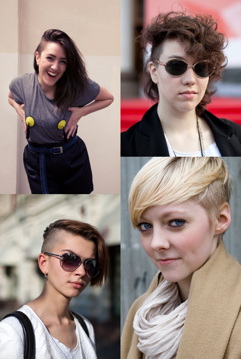 Pink Antonieta: Cabelos raspado Feminino