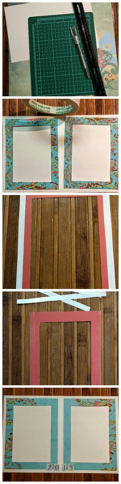 Bi-fold paper picture frame