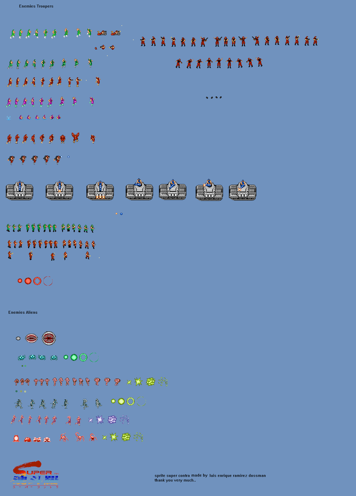 Mundo de los Sprites: Super Contra