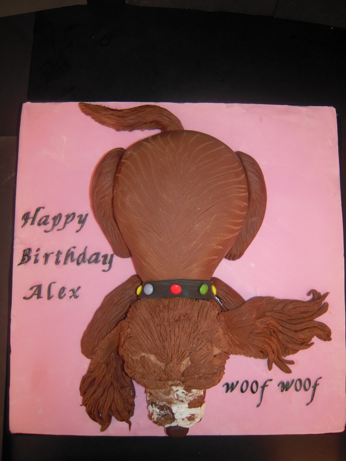 Eileen Atkinson's Celebration Cakes: Dog (spaniel) Birthday Cake