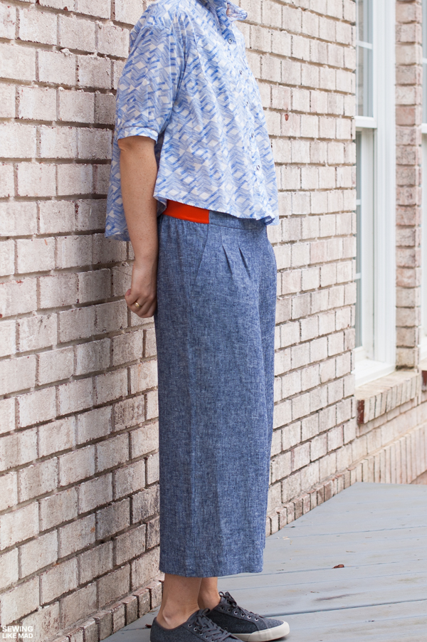Sewing Like Mad: The Emerson Crop Pants by True Bias
