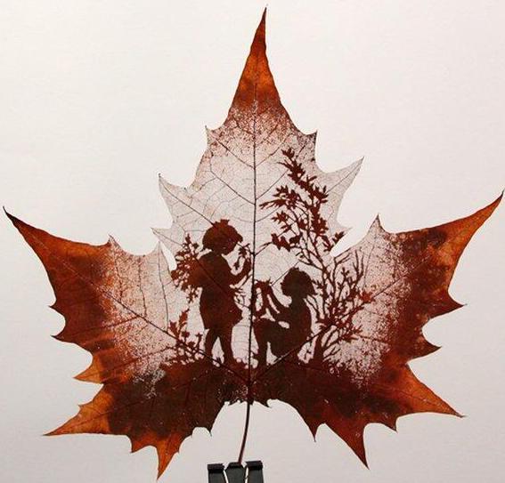 Creative Sanju: Leaf Painting