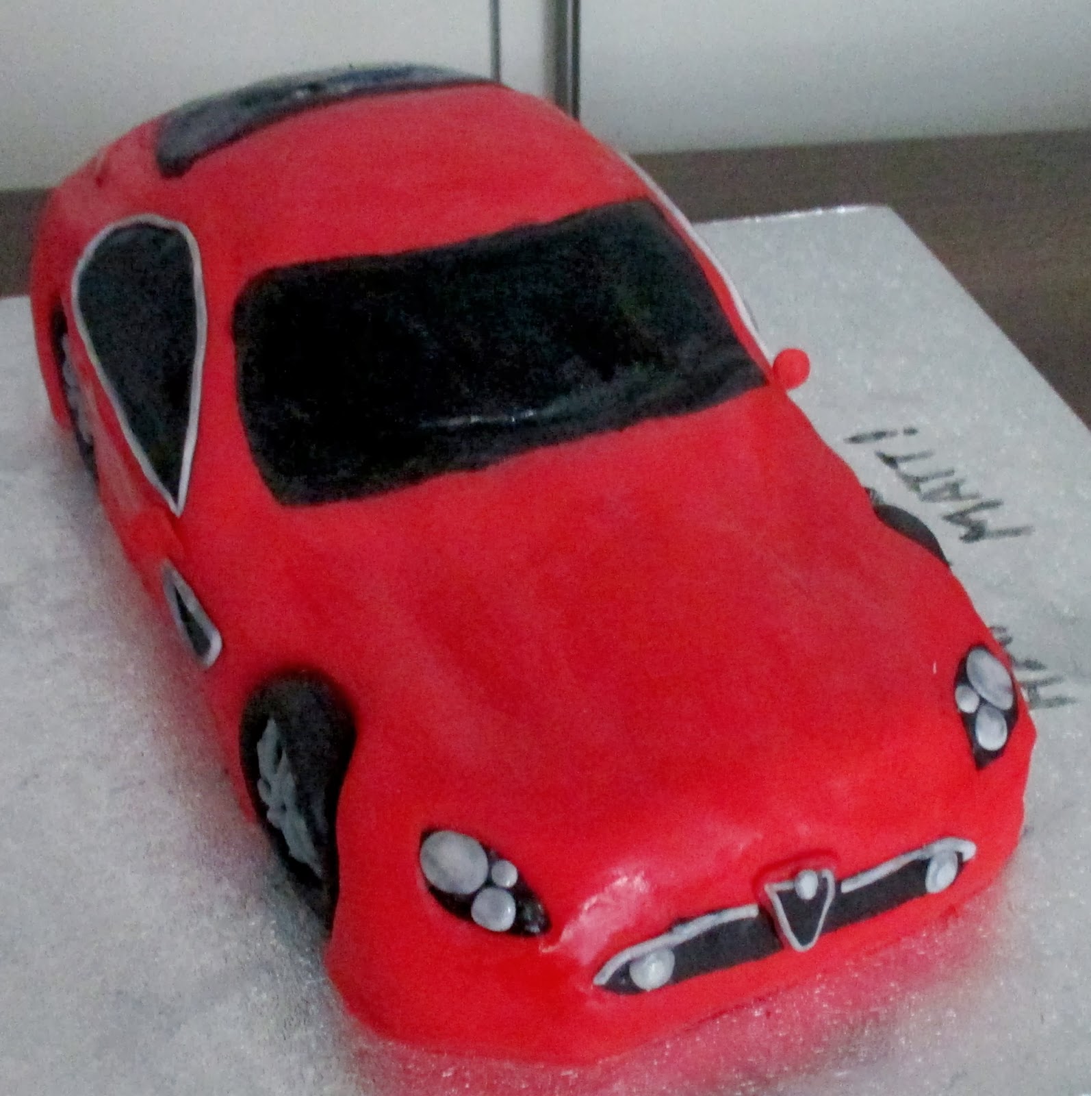 Bakes by Liddie: Alfa Romeo Birthday Cake