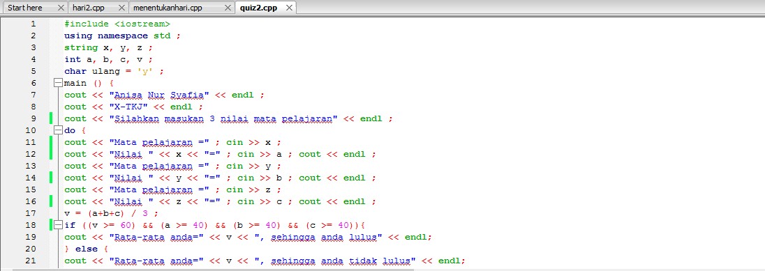 Cara Coding Menentukan Kode Hari dengan If-Else, dengan Switch Case ...