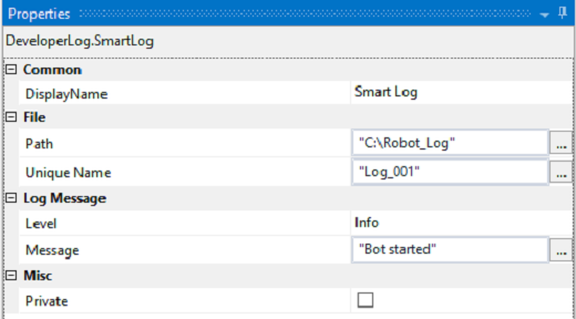 UiPath Smart Log
