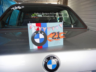 Valita's Creative Designs : BMW card and suprise birthday