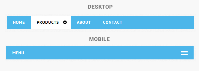 5 Navigasi Menu Responsive Keren untuk Blogger > Contoh Blog