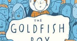 Momo celebrating time to read: The Goldfish boy by Lisa Thompson
