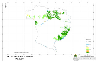 PETA-PETA PERTANIAN JATENG: Peta Sawah Kab Blora (2002)