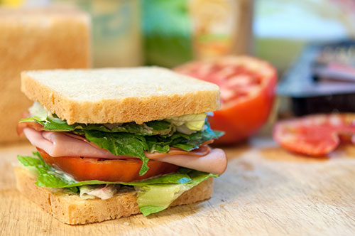 Things wot I Made Then Ate: Pullman style bread, ham sandwich