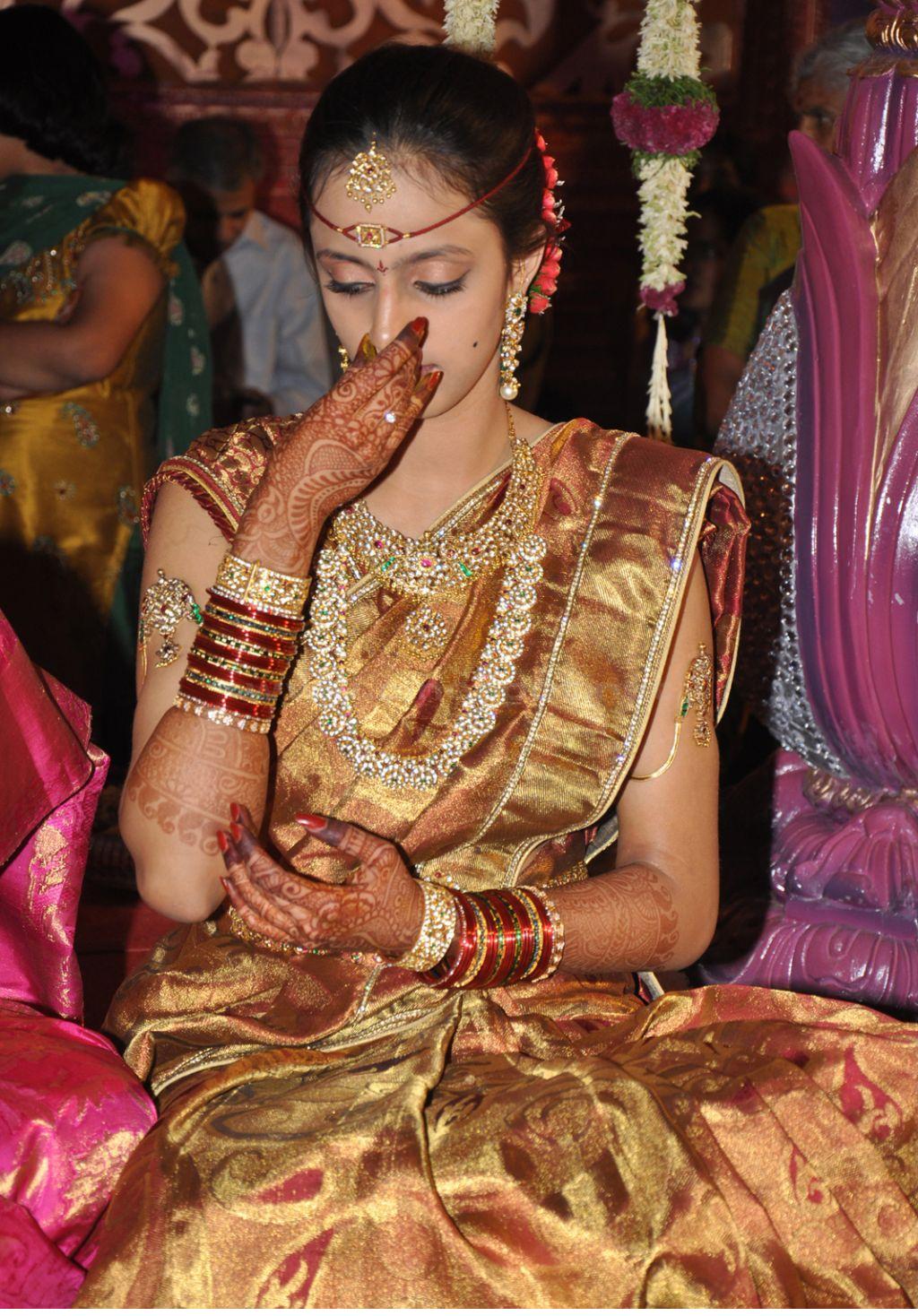 happyworldforall: Lakshmi Pranathi W/O Jr NTR Marriage Photos