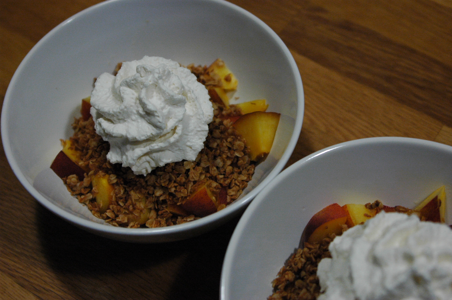 momma goes crazy: crisp topping...for fresh peach crisp