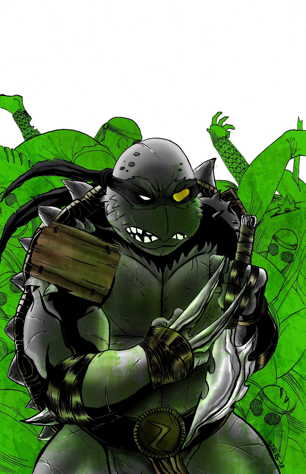 The Art of Jason Flowers: LIMITED ART PRINT - SLASH - TEENAGE MUTANT ...