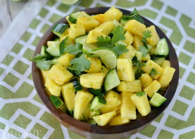 Pineapple Cucumber Lime Salad | FOOD AND DRINK