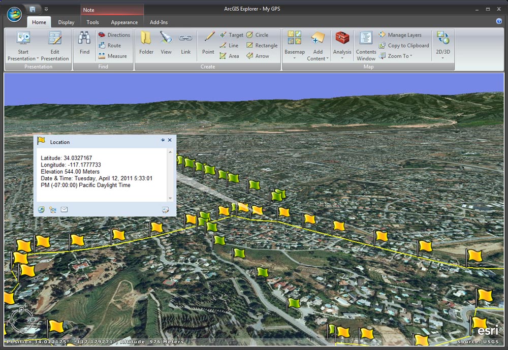 Mostly Mapping...: Testing New GPS Tools in ArcGIS Explorer Desktop