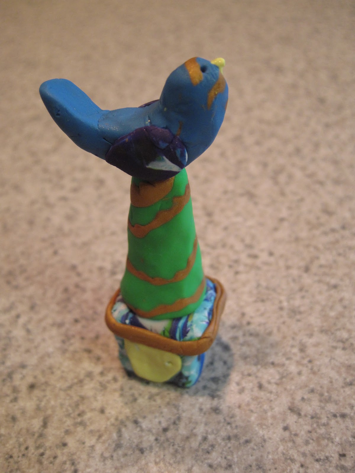 Angela Anderson Art Blog: Polymer Clay Birds & Houses - After School Art