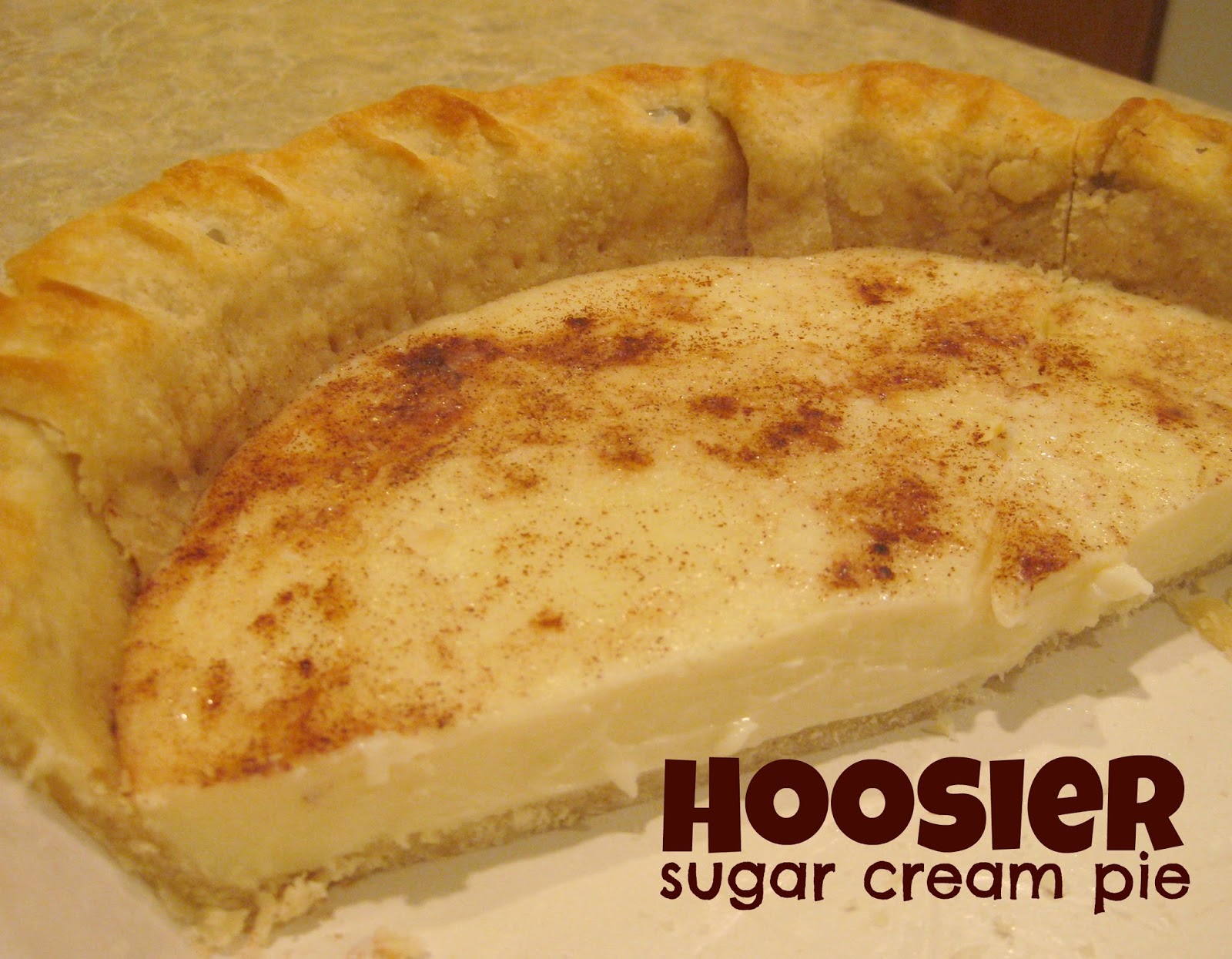 Amish Sugar Cream Pie ~ Missie's Kitchen