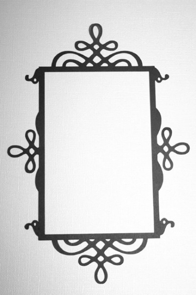 Pretty Die Cut Scroll Frames