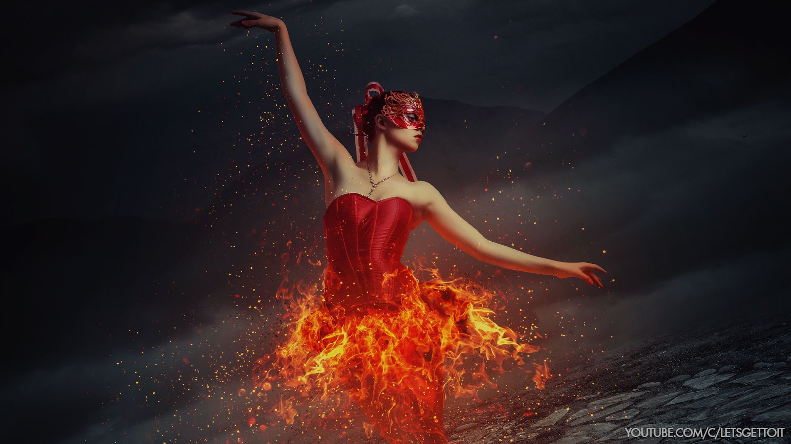 Dancing in Flames - Photo Manipulation video Tutorial | rada