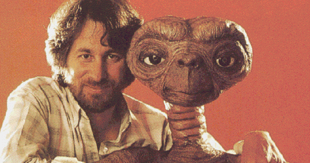 Steven Spielberg and E.T.