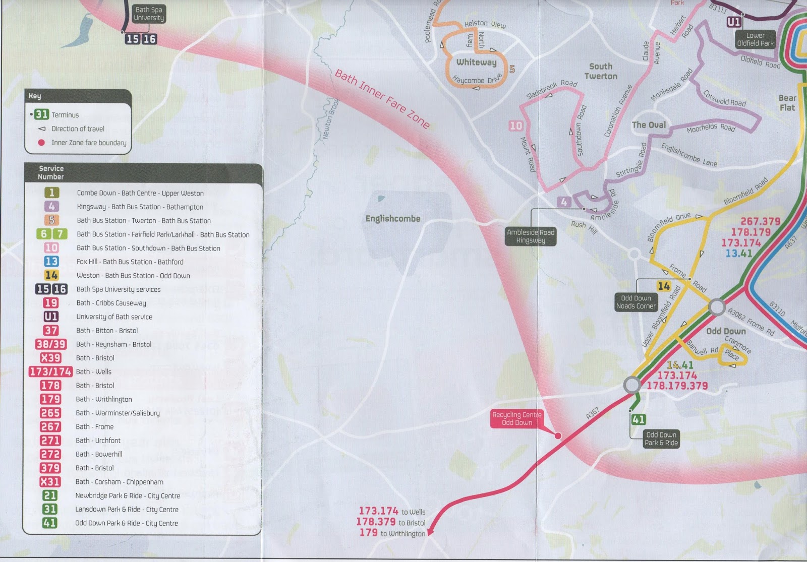 Frome and Villages Bus Users Group: Great bus map and guide for ...