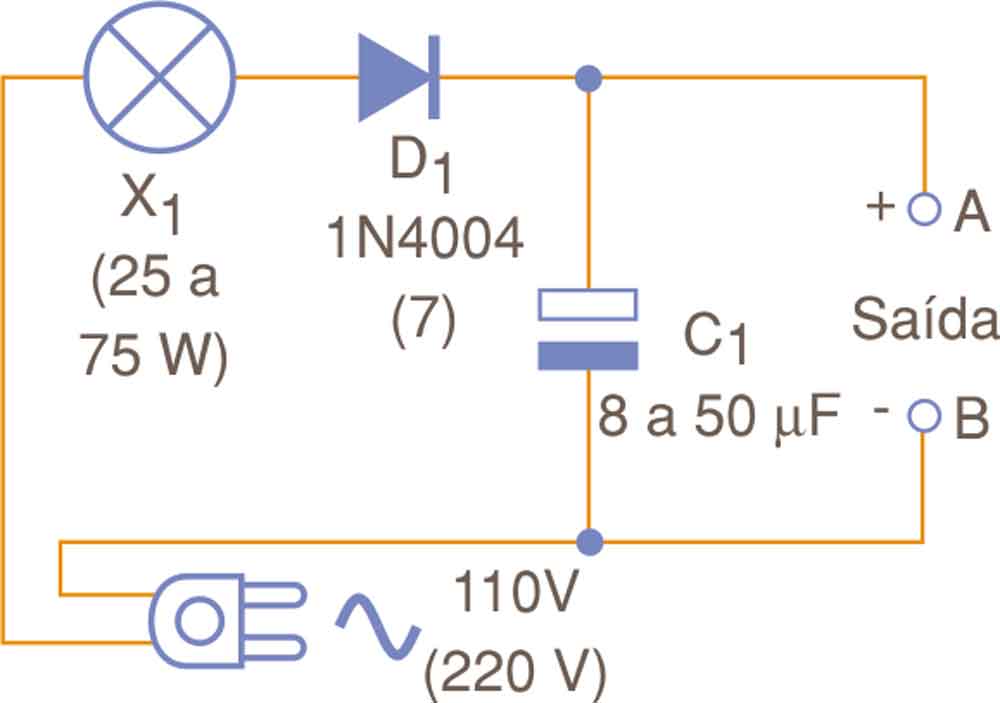 * Eletrônica Campo Elétrico: Fontes sem transformador, regulada com ...