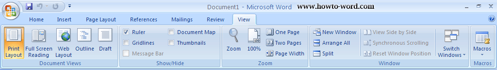 What is the ribbon in Word 2007 | How to Word