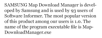 mobiles: Samsung map download manager